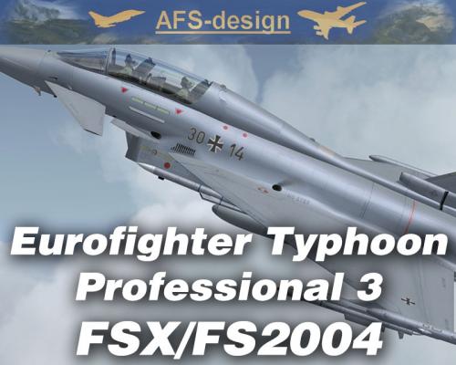 Eurofighter Typhoon Professional 4 for FSX/FS2004 by AFS-Design