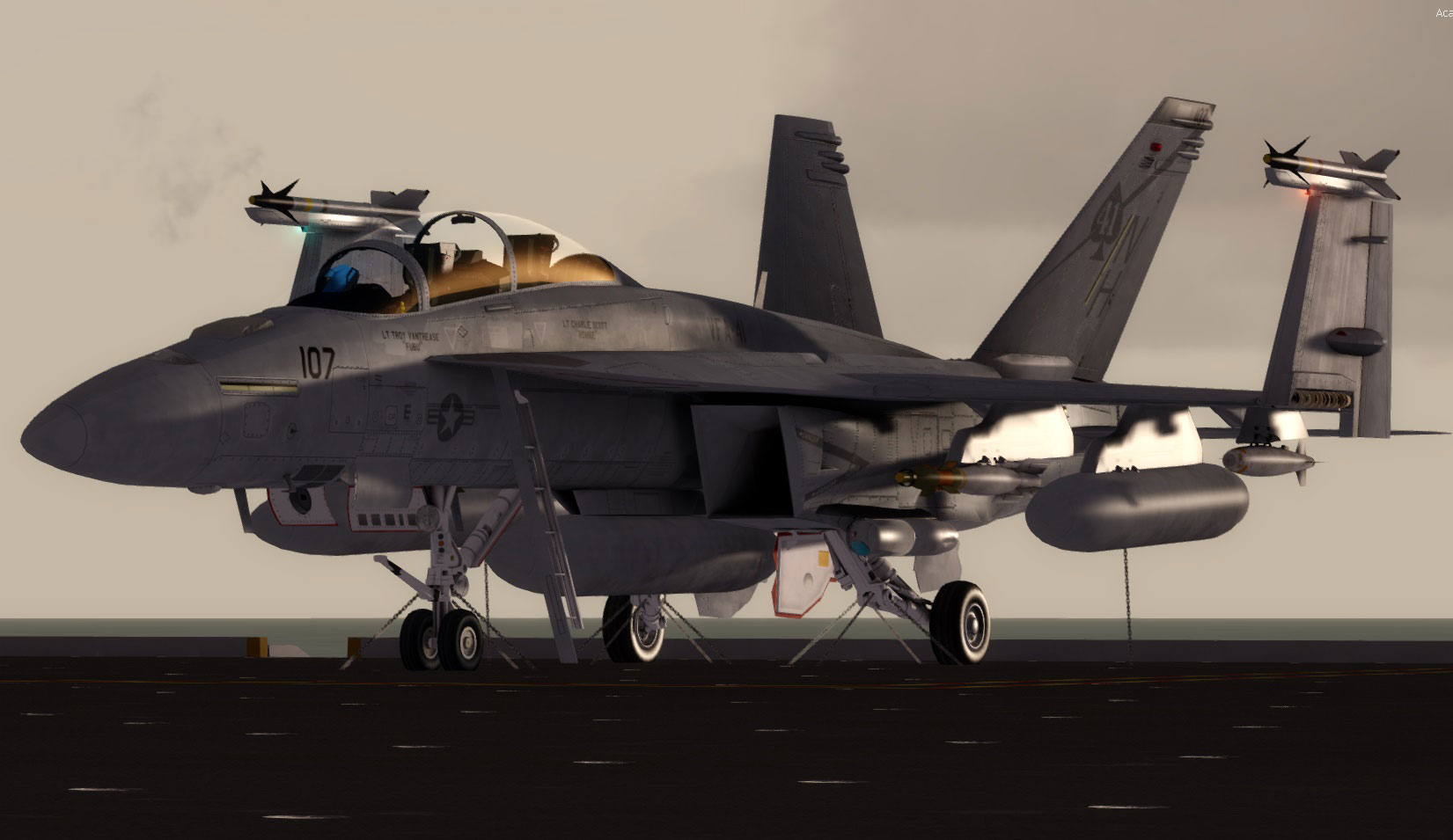 DC Designs F/A-18 E, F & G Super Hornet for FSX/P3D by Just Flight