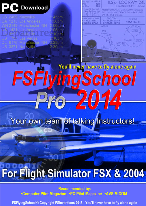 FSFlyingSchool Pro 2014 for FSX/FS2004 by FSInventions