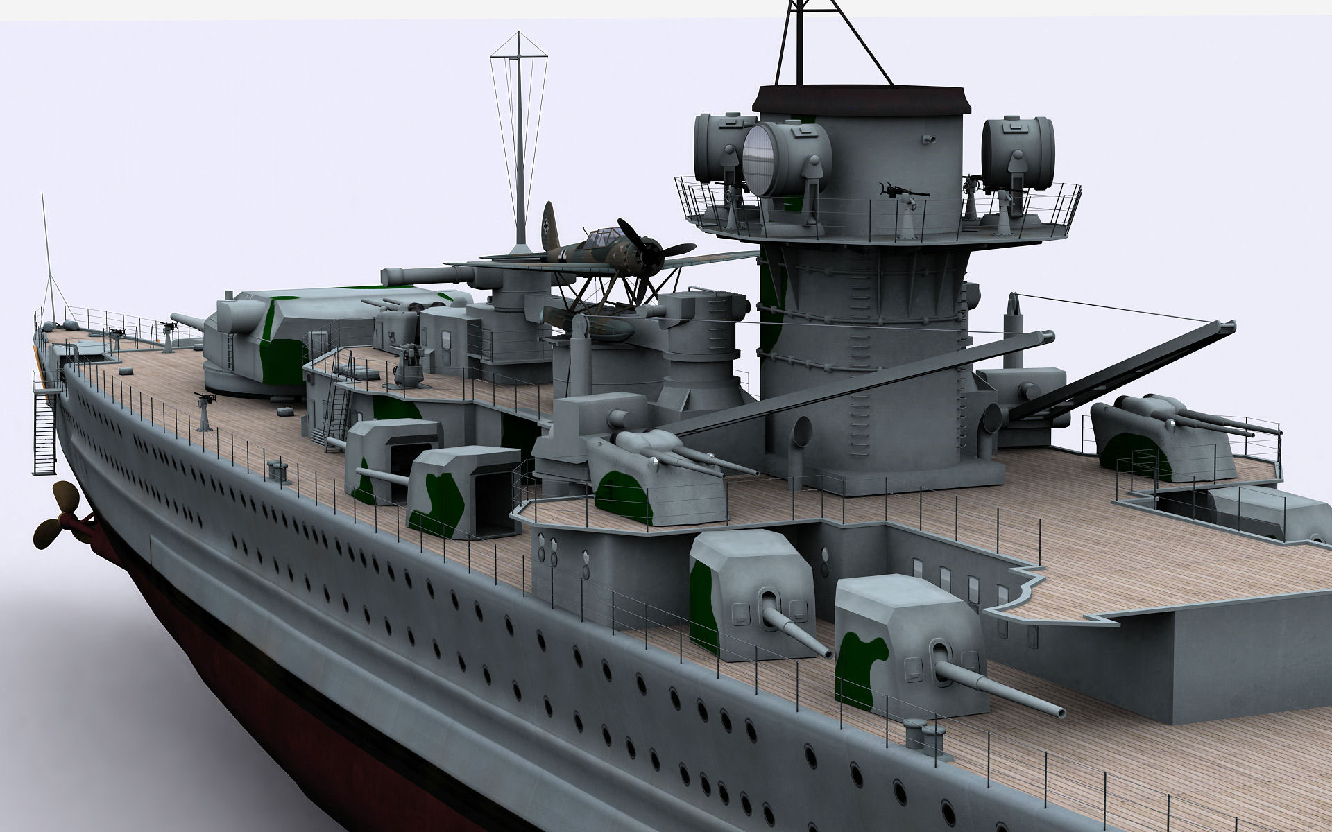 Admiral Graf Spee Battleship for FSX by Deltasim Studio