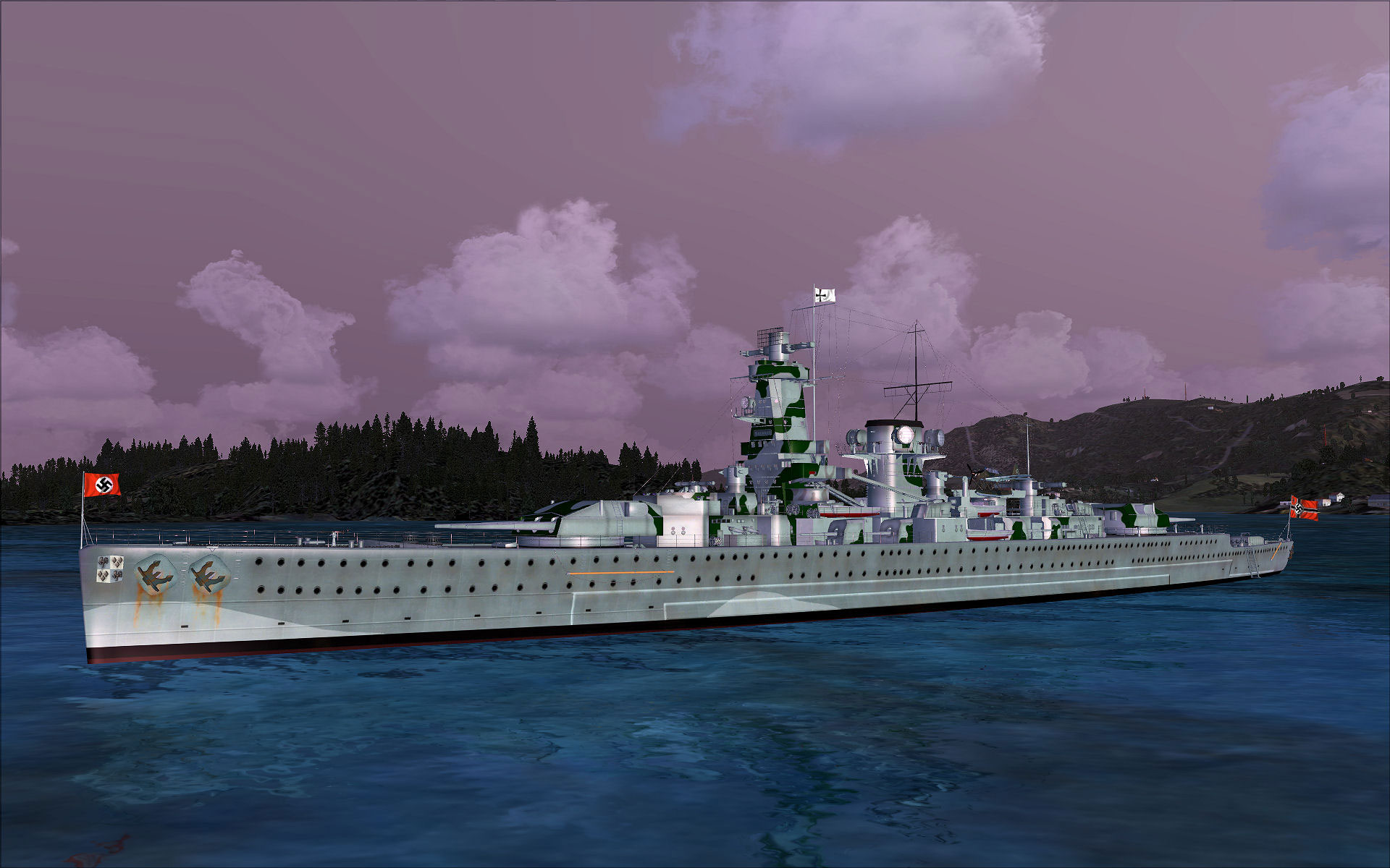 Admiral Graf Spee Battleship for FSX by Deltasim Studio