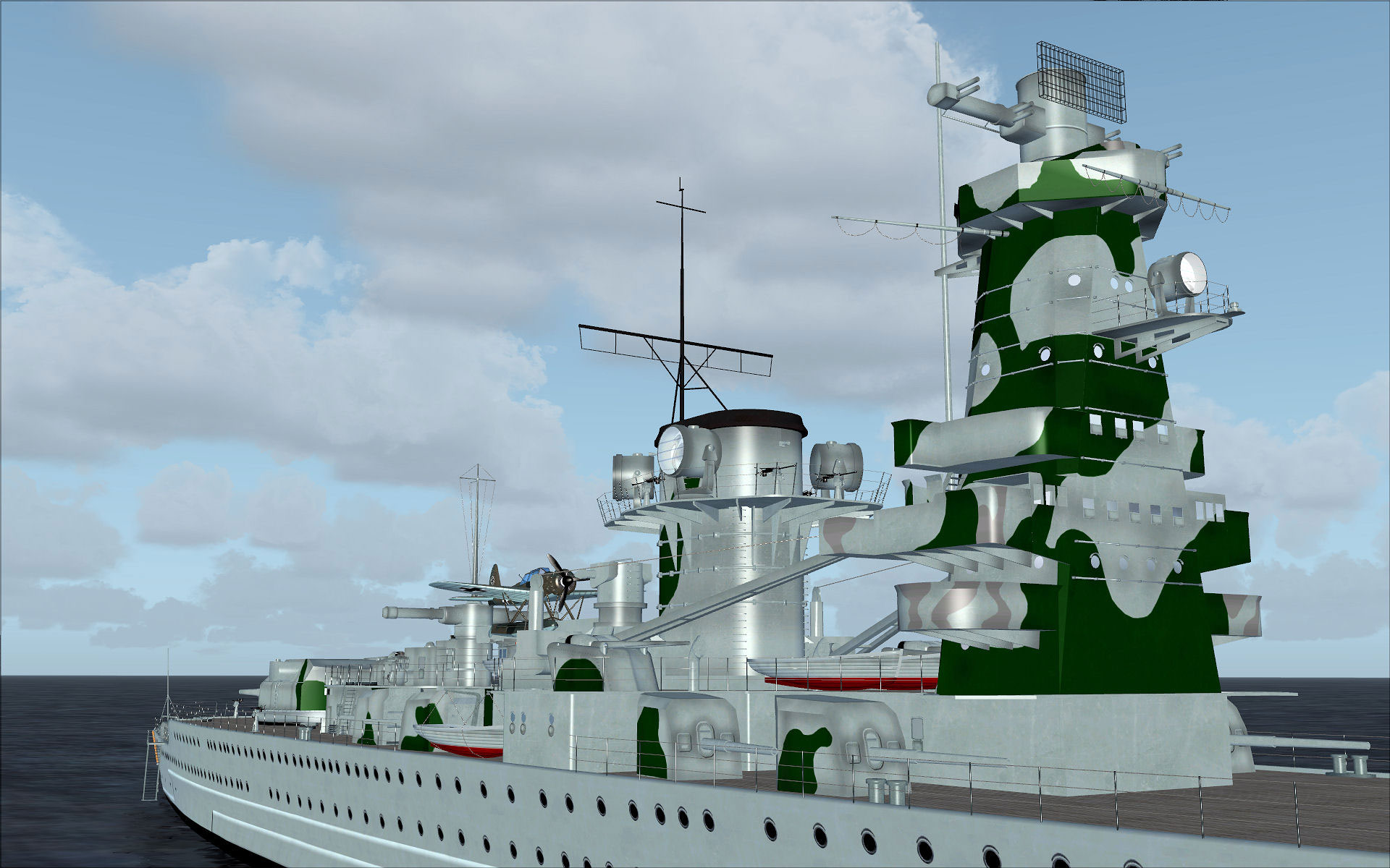 Admiral Graf Spee Battleship for FSX by Deltasim Studio