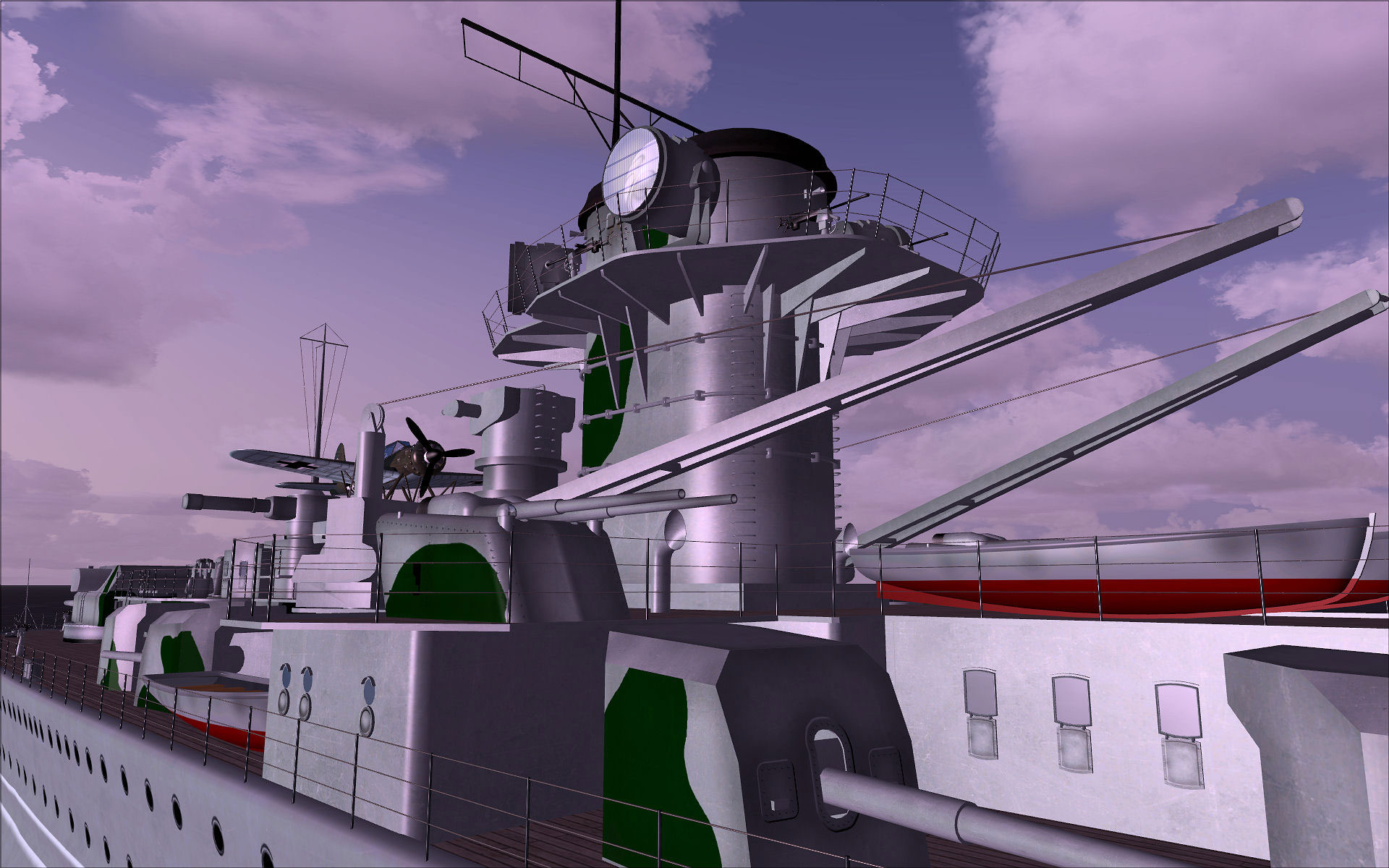 Admiral Graf Spee Battleship for FSX by Deltasim Studio