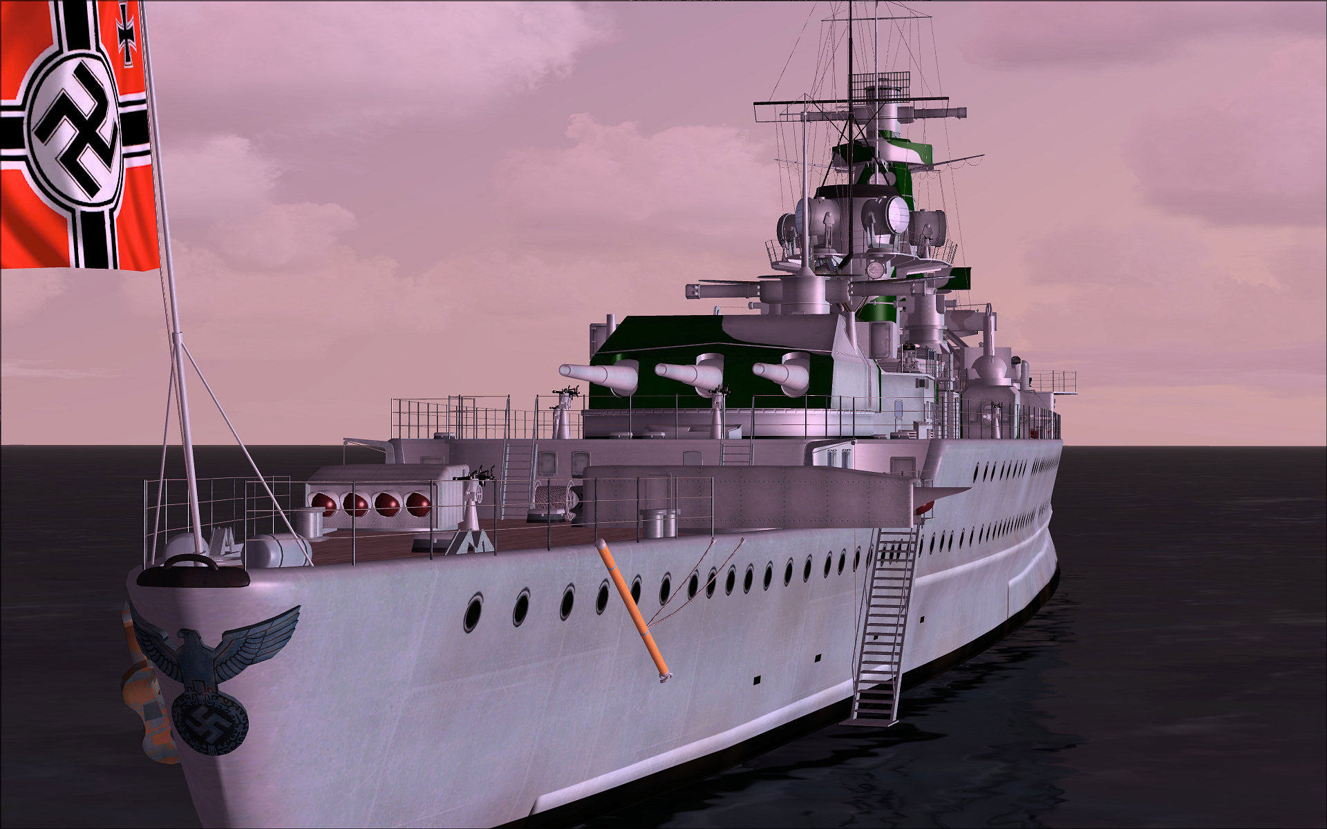 Admiral Graf Spee Battleship for FSX by Deltasim Studio