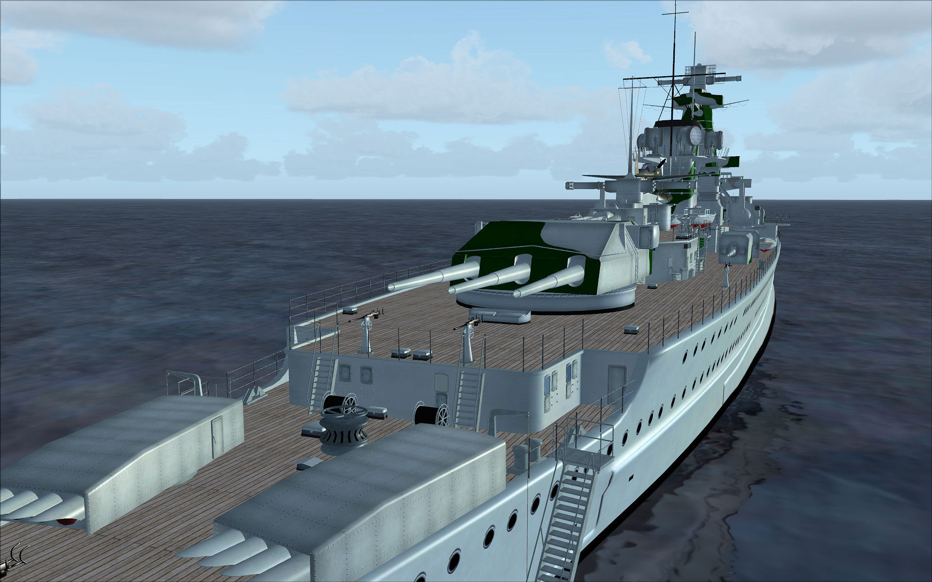 Admiral Graf Spee Battleship for FSX by Deltasim Studio