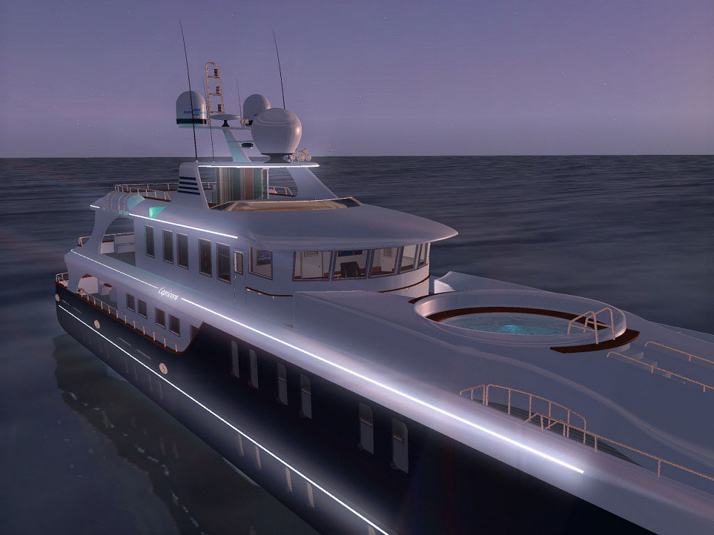 Capricorn 156 PRO Luxury Motor Yacht v2 for FSX by Deltasim Studio