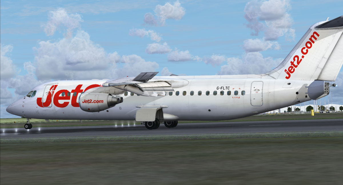 BAe 146-200/300 Jetliner Livery & FMC Expansion Pack for FSX by Just Flight