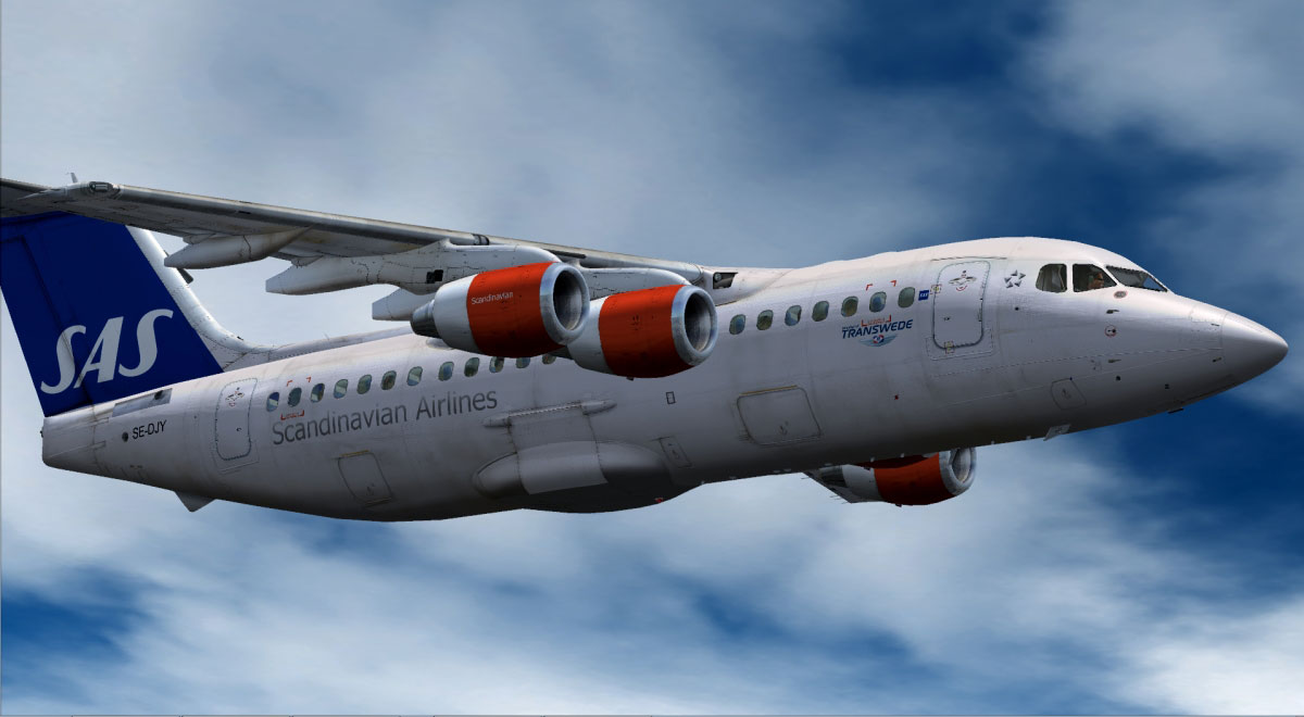 BAe 146-200/300 Jetliner Livery & FMC Expansion Pack for FSX by Just Flight