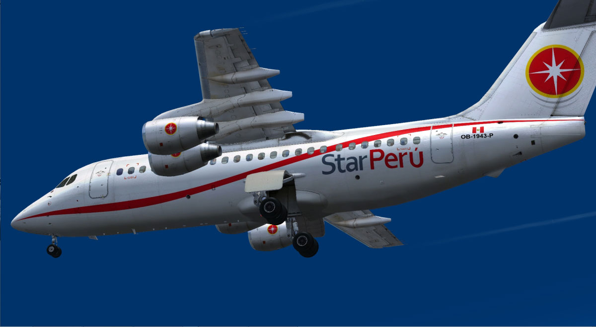 BAe 146-200/300 Jetliner Livery & FMC Expansion Pack for FSX by Just Flight