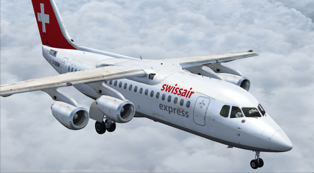 BAe 146-200/300 Jetliner Livery & FMC Expansion Pack for FSX by Just Flight