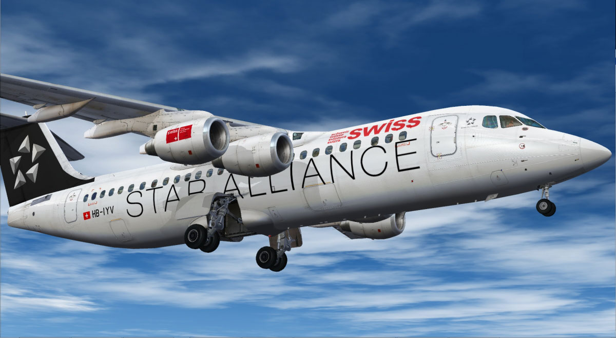BAe 146-200/300 Jetliner Livery & FMC Expansion Pack for FSX by Just Flight