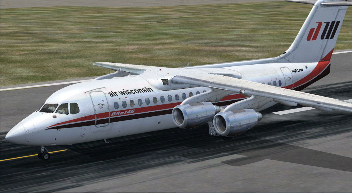 BAe 146-200/300 Jetliner Livery & FMC Expansion Pack for FSX by Just Flight