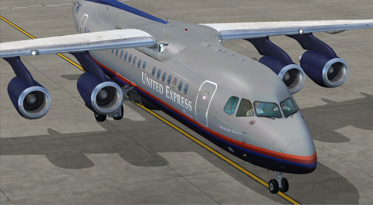 BAe 146-200/300 Jetliner Livery & FMC Expansion Pack for FSX by Just Flight