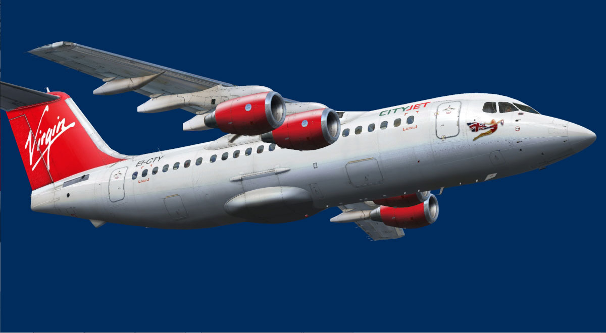 BAe 146-200/300 Jetliner Livery & FMC Expansion Pack for FSX by Just Flight