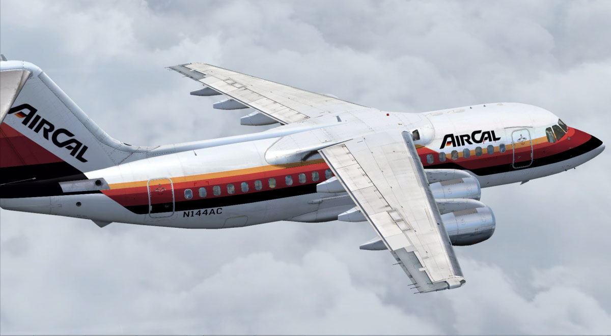 BAe 146-200/300 Jetliner Livery & FMC Expansion Pack for FSX by Just Flight