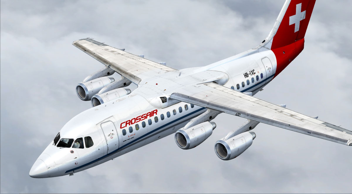 BAe 146-200/300 Jetliner Livery & FMC Expansion Pack for FSX by Just Flight