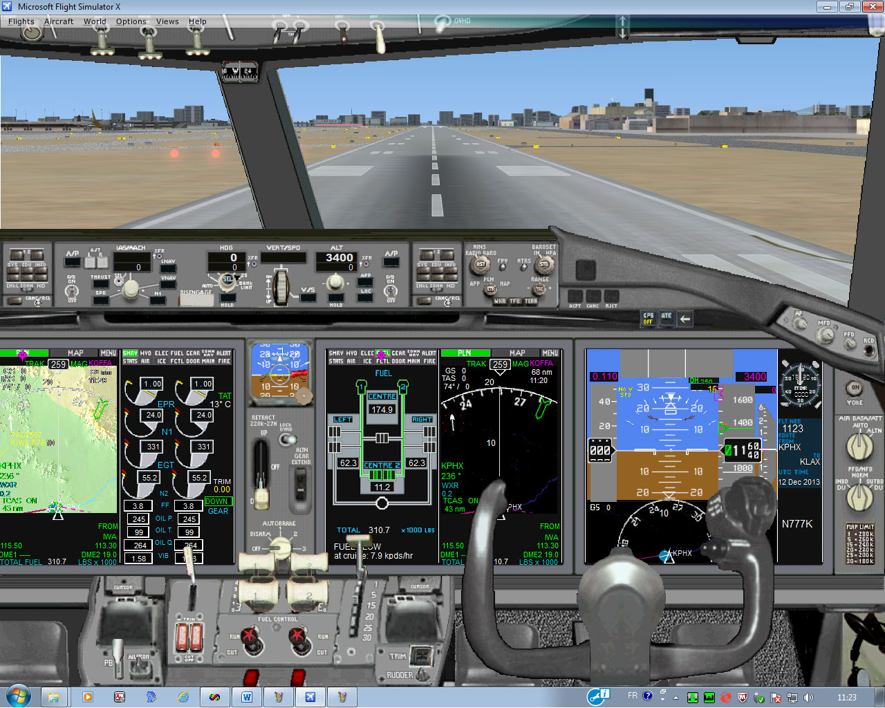 Boeing 777-9X Panel for FSX/P3D by JSGPANELS
