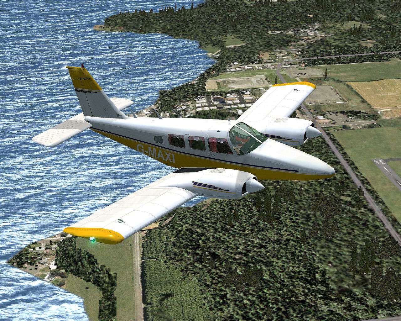 Flying Club Piper PA 34-200T Seneca II for FSX/FS2004 by Just Flight