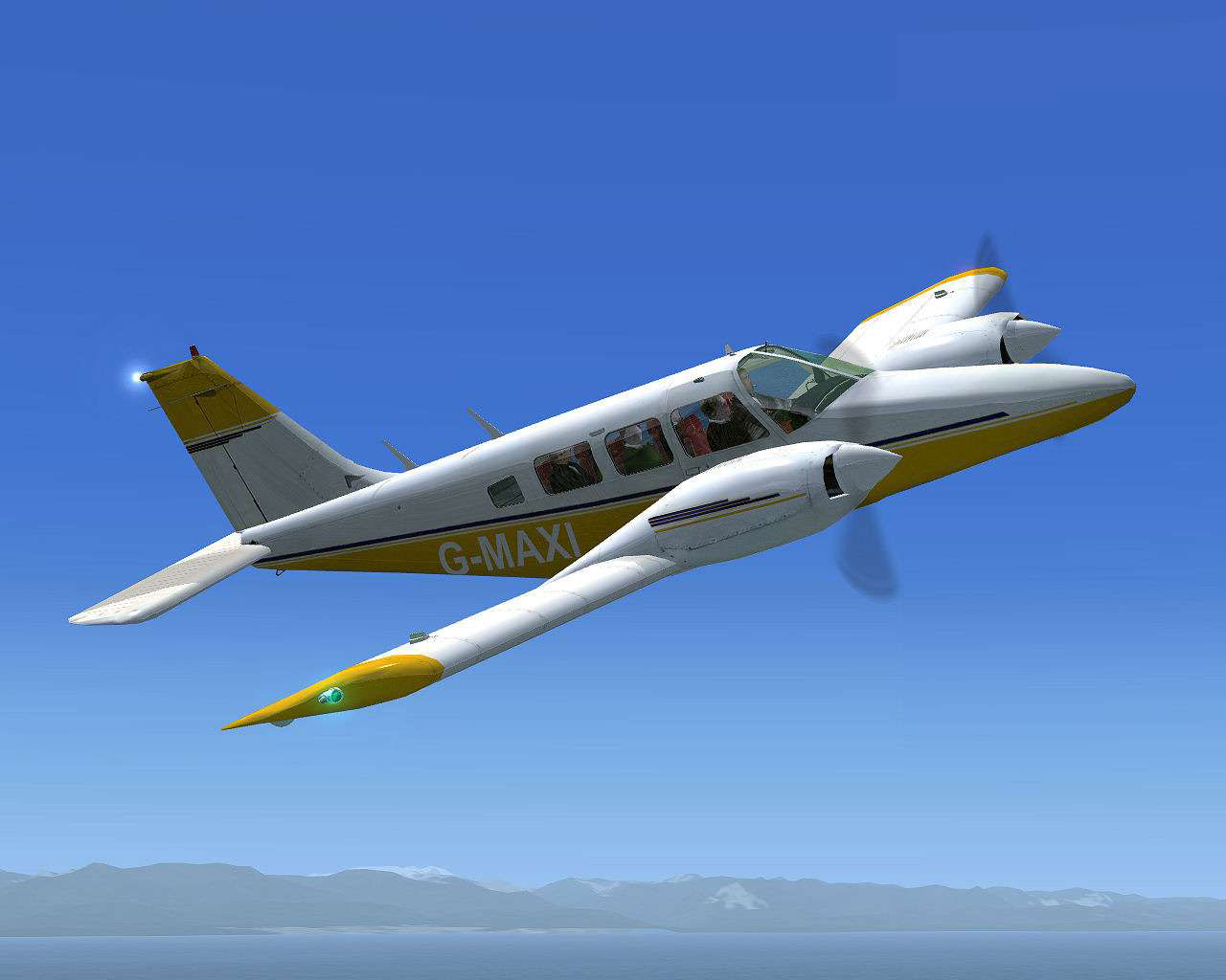 Flying Club Piper PA 34-200T Seneca II for FSX/FS2004 by Just Flight