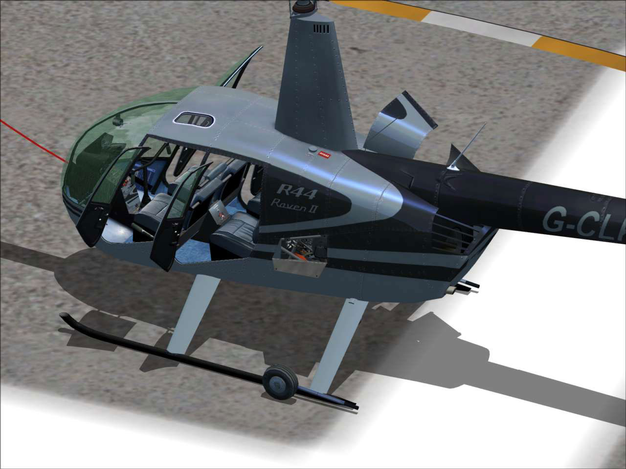 Flying Club Robinson R44 Helicopter for FSX/FS2004 by Just Flight