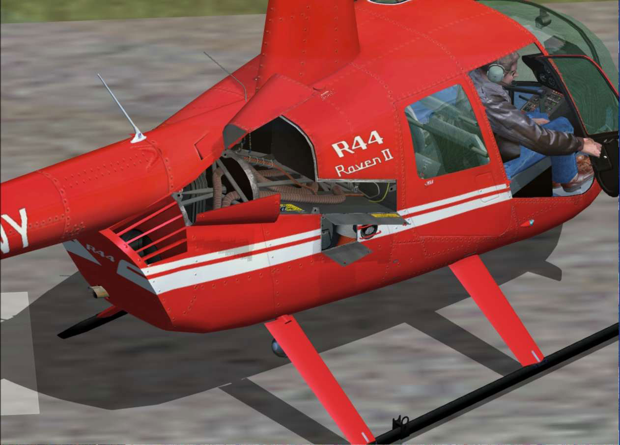 Flying Club Robinson R44 Helicopter for FSX/FS2004 by Just Flight