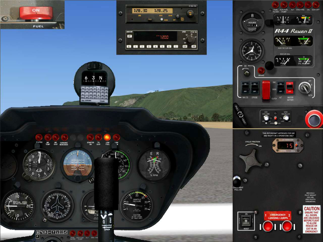 Flying Club Robinson R44 Helicopter for FSX/FS2004 by Just Flight