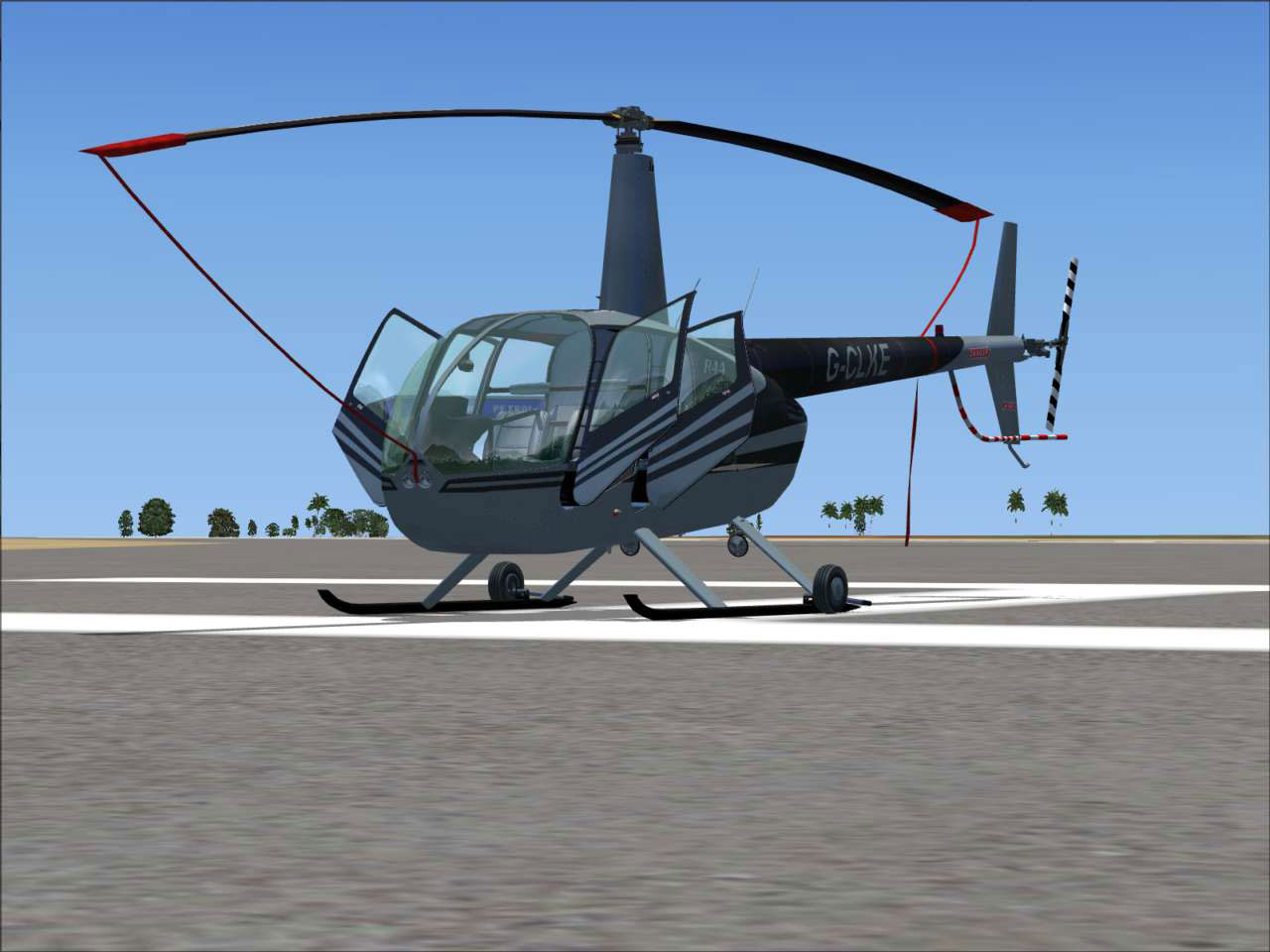 Flying Club Robinson R44 Helicopter for FSX/FS2004 by Just Flight