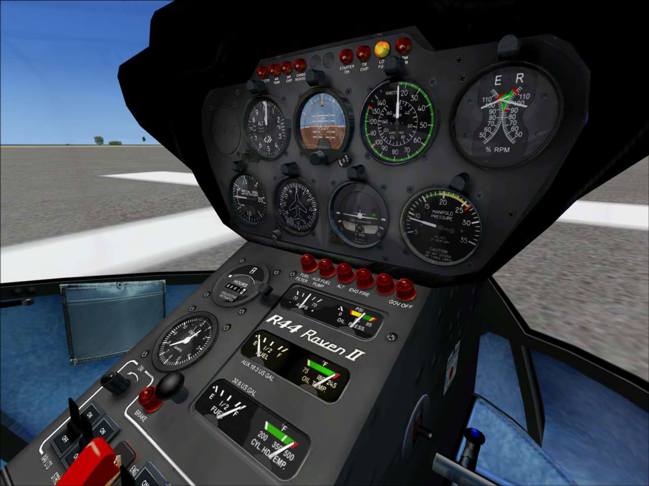 Flying Club Robinson R44 Helicopter for FSX/FS2004 by Just Flight