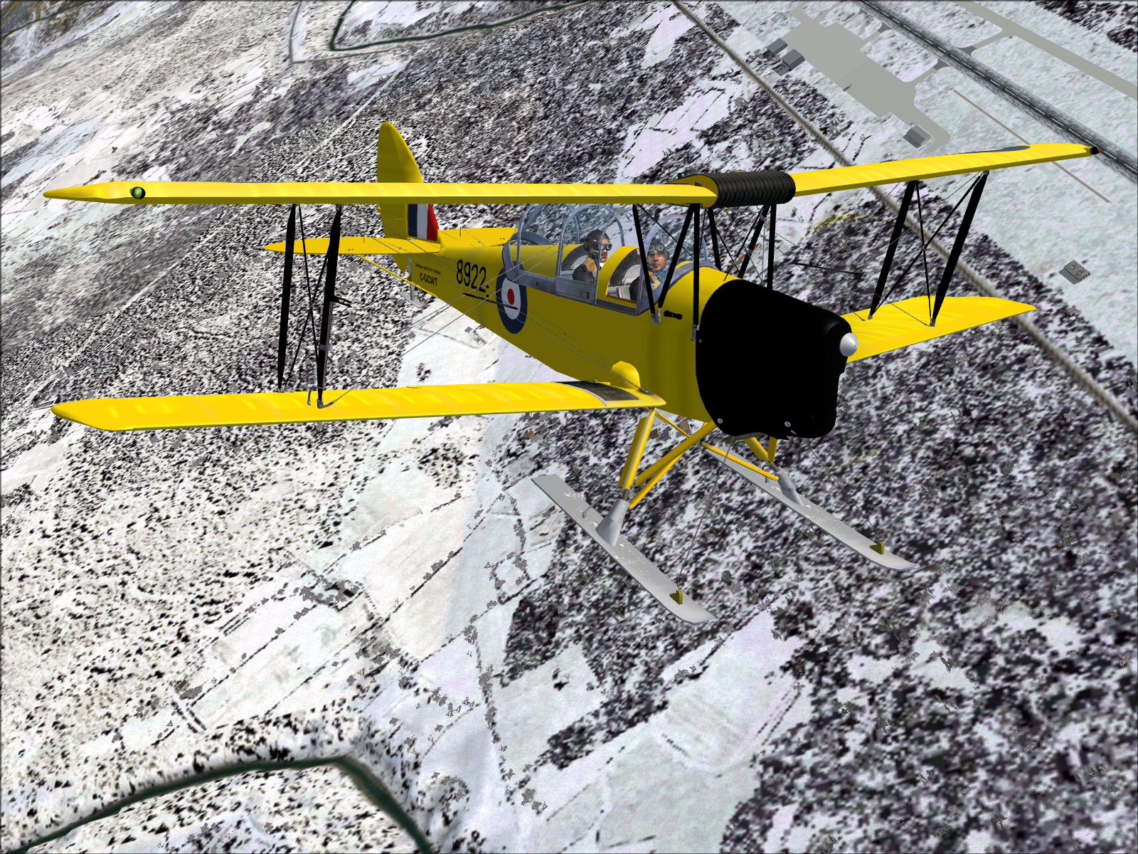 Tiger Moth Float and Ski Double Pack for FSX/FS2004 by Just Flight