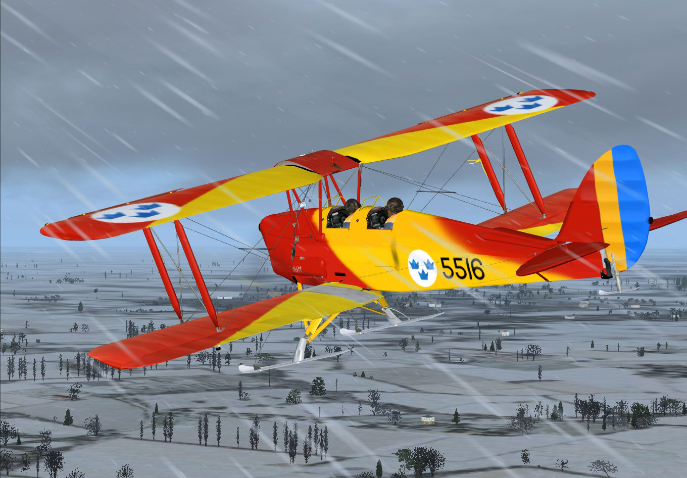 Tiger Moth Float and Ski Double Pack for FSX/FS2004 by Just Flight