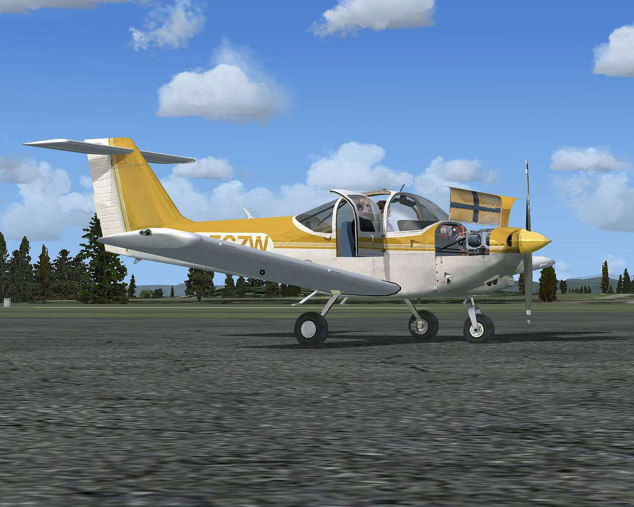 Flying Club PA38-112 Tomahawk for FSX/FS2004 by Just Flight