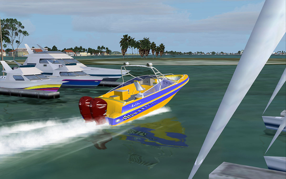 Malibu 32 Motor Boat for FSX by Deltasim Studio