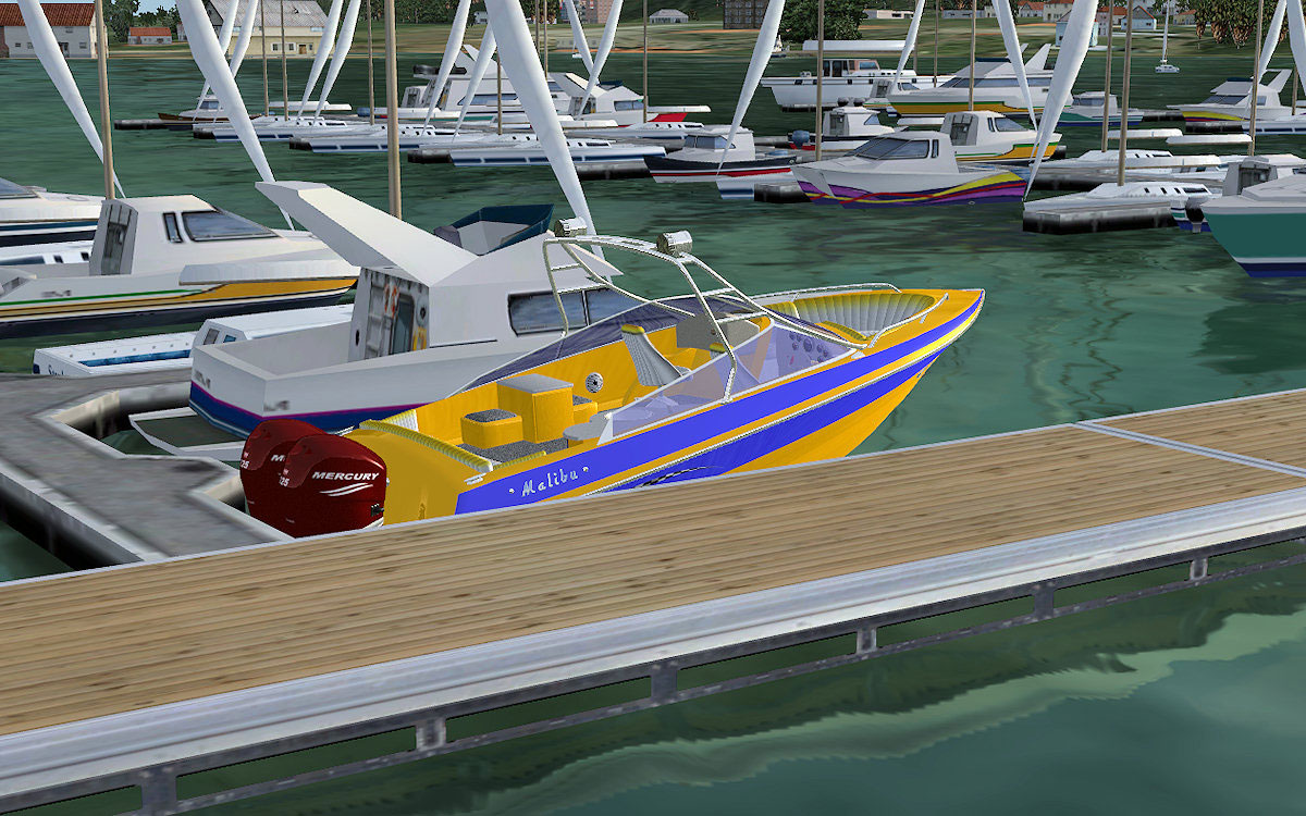 Malibu 32 Motor Boat for FSX by Deltasim Studio