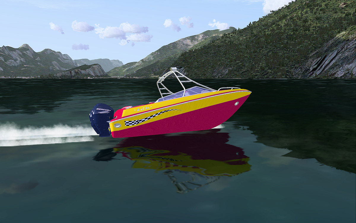 Malibu 32 Motor Boat for FSX by Deltasim Studio