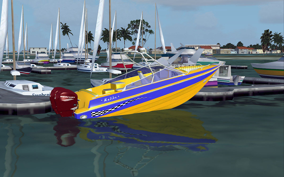 Malibu 32 Motor Boat for FSX by Deltasim Studio