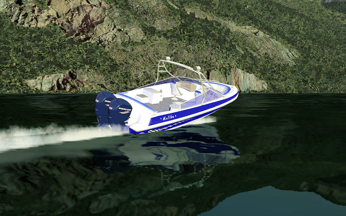 Malibu 32 Motor Boat for FSX by Deltasim Studio
