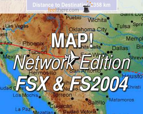 MAP! In-Flight Map for FSX & FS2004 by feelthere