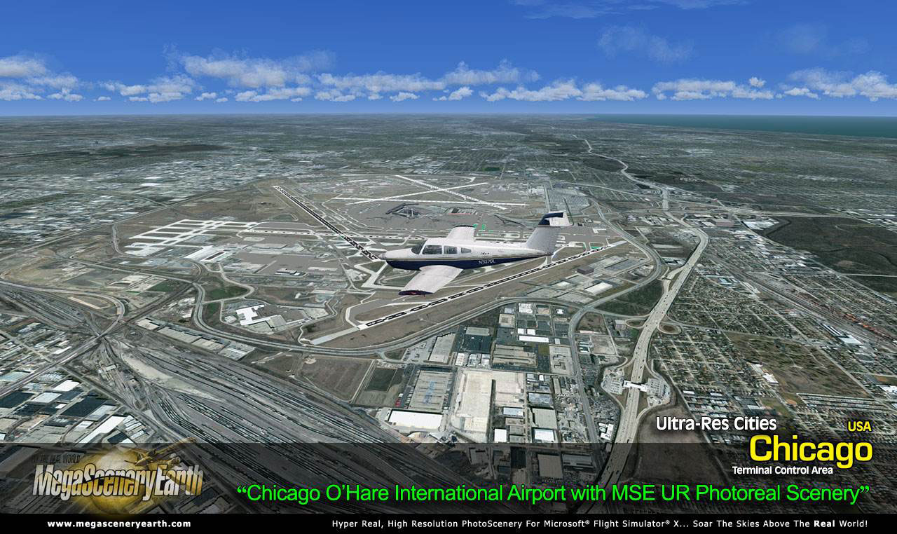 Chicago Photoreal Scenery Ultra-Res Cities for FSX/P3D by PC Aviator