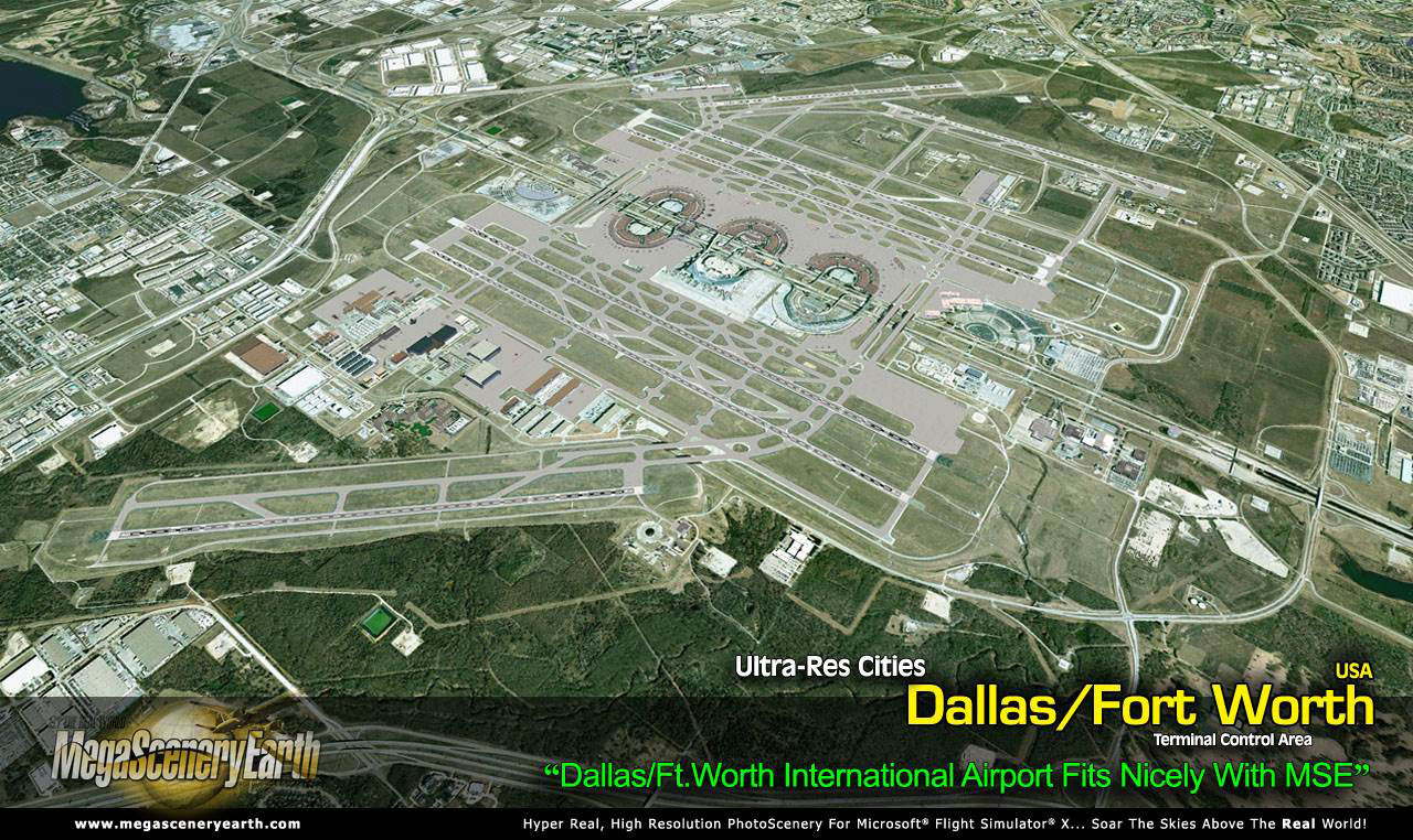 Dallas/Fort Worth Photoreal Scenery Ultra-Res Cities for FSX/P3D by PC ...
