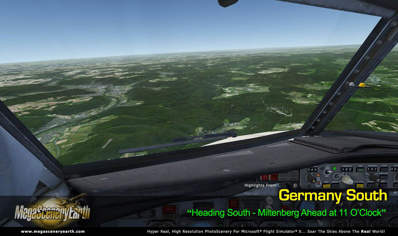 MegaSceneryEarth Germany South Photoreal Scenery for FSX/P3D by PC Aviator