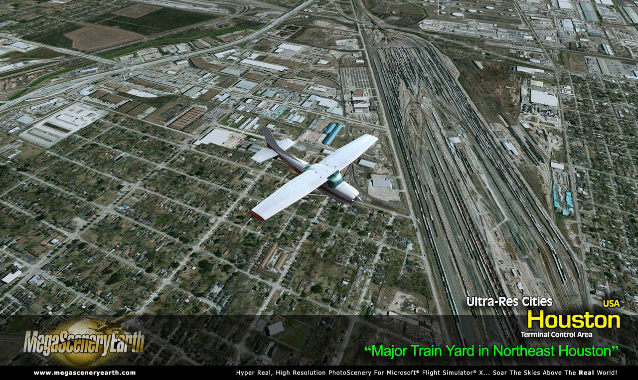 Houston Photoreal Scenery Ultra-Res Cities for FSX/P3D by PC Aviator