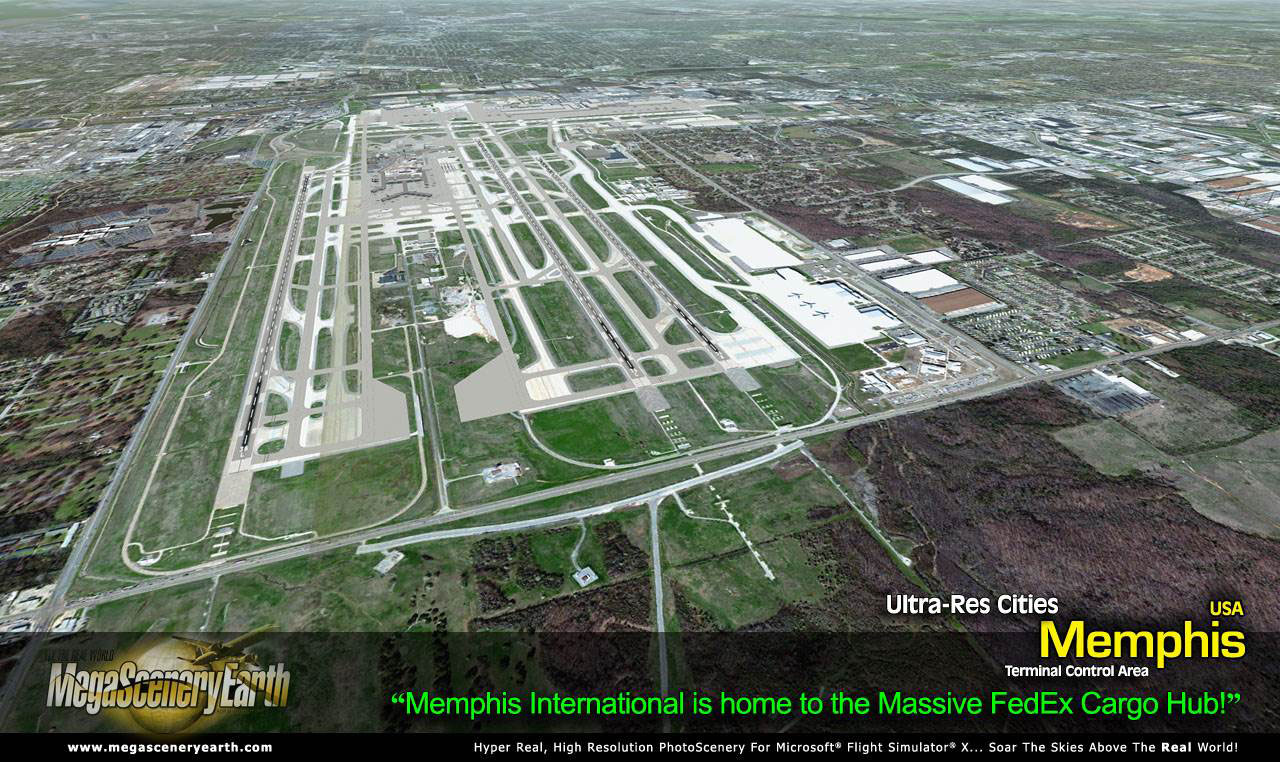 Memphis Photoreal Scenery Ultra-Res Cities for FSX/P3D by PC Aviator