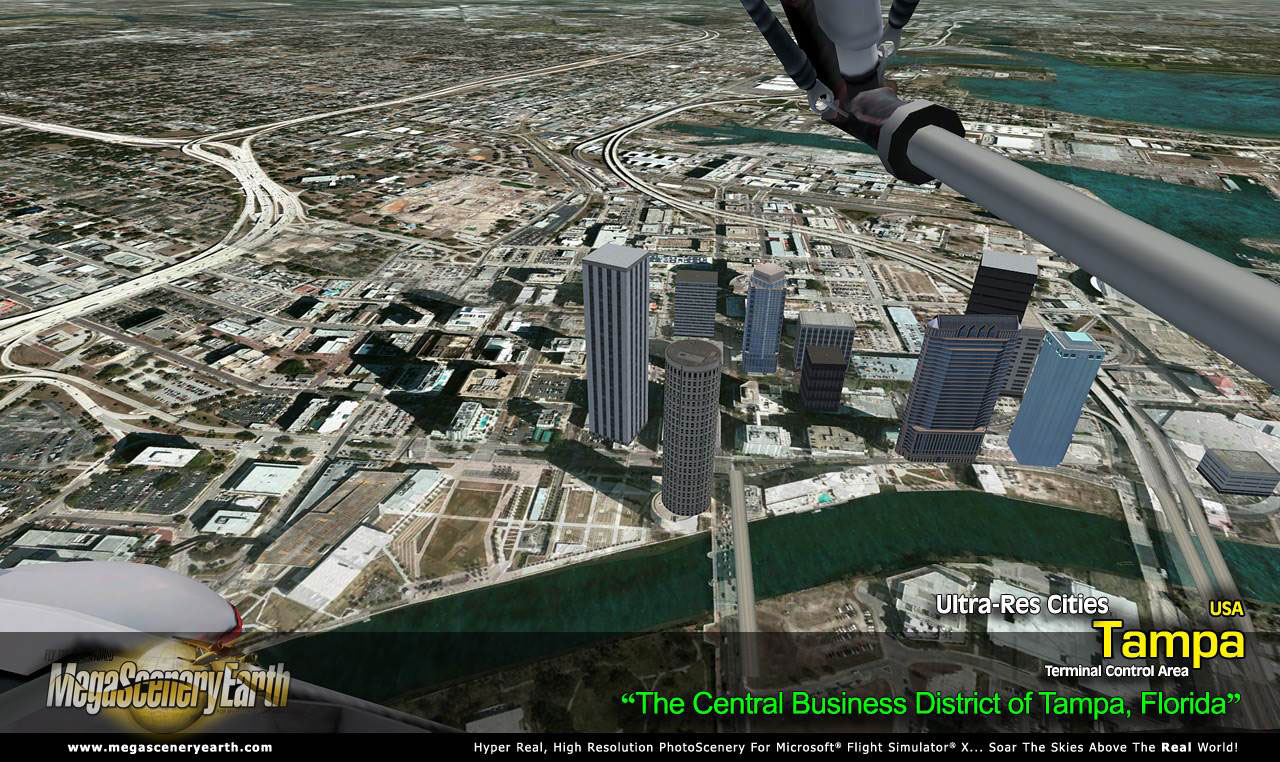 Tampa Photoreal Scenery Ultra-Res Cities for FSX/P3D by PC Aviator