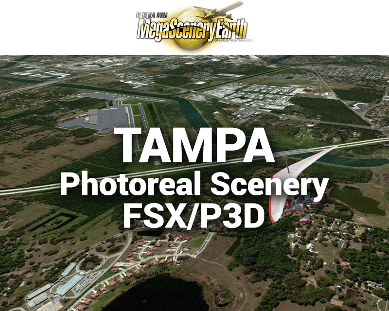 Tampa Photoreal Scenery Ultra-Res Cities for FSX/P3D by PC Aviator