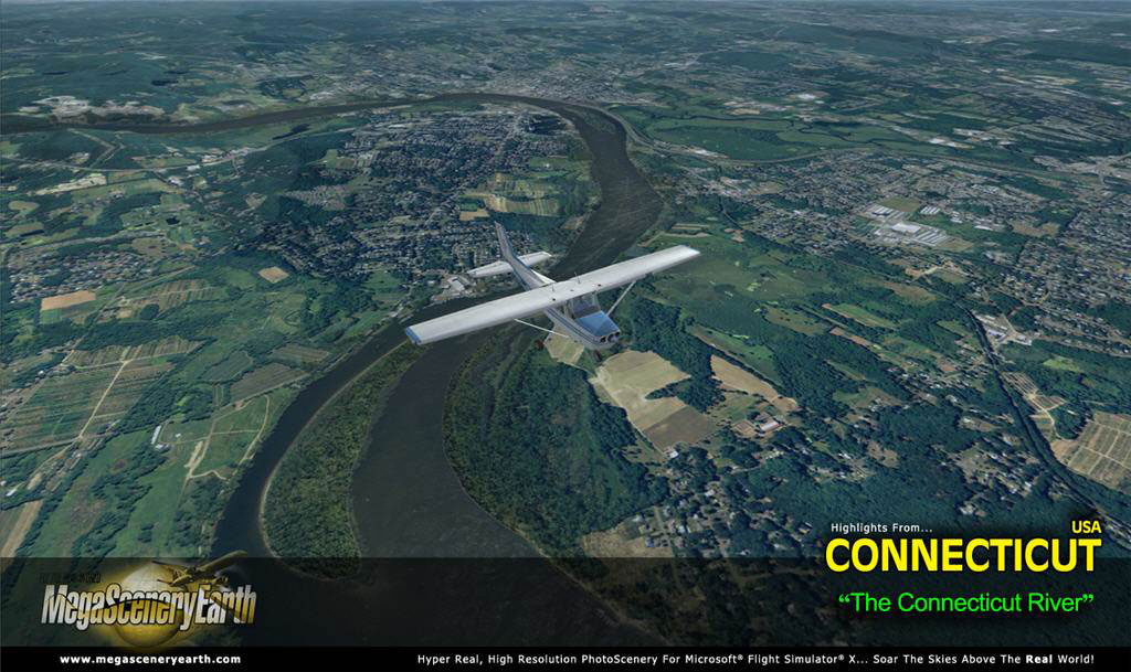 MegaSceneryEarth Connecticut Complete State Photoreal Scenery for FSX ...