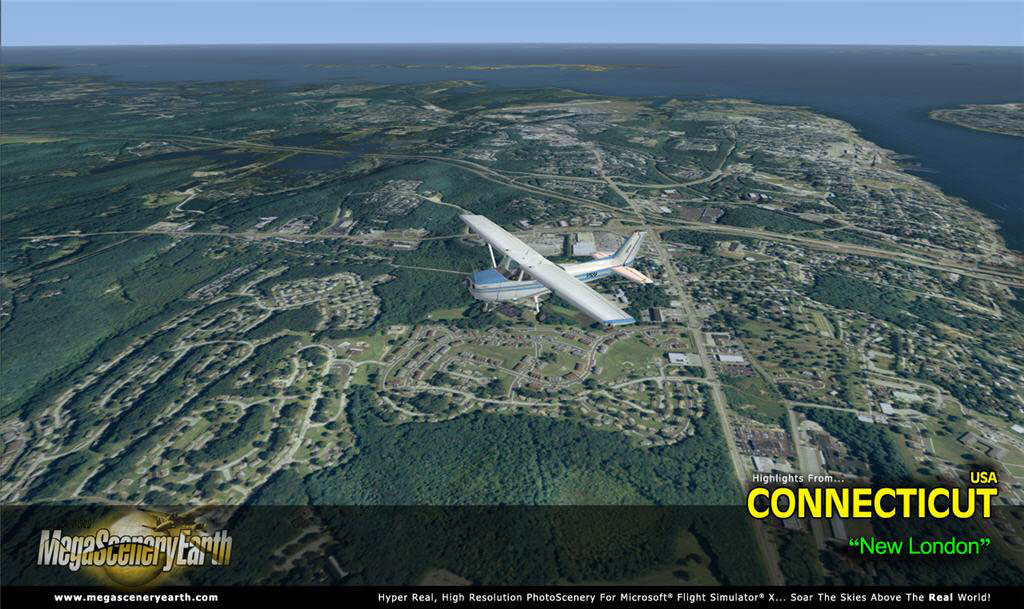 MegaSceneryEarth Connecticut Complete State Photoreal Scenery for FSX ...