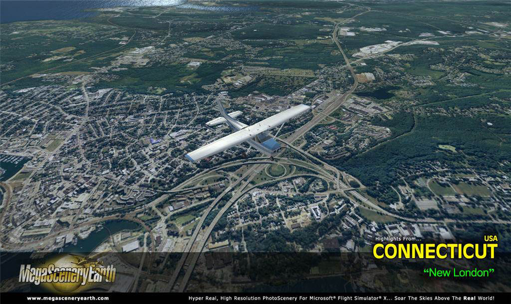 MegaSceneryEarth Connecticut Complete State Photoreal Scenery for FSX ...