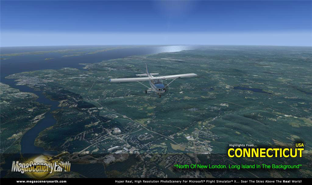 MegaSceneryEarth Connecticut Complete State Photoreal Scenery for FSX ...
