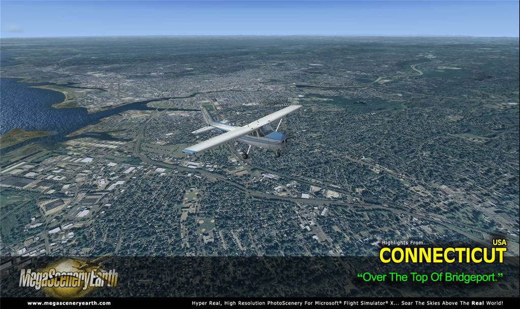 MegaSceneryEarth Connecticut Complete State Photoreal Scenery for FSX ...