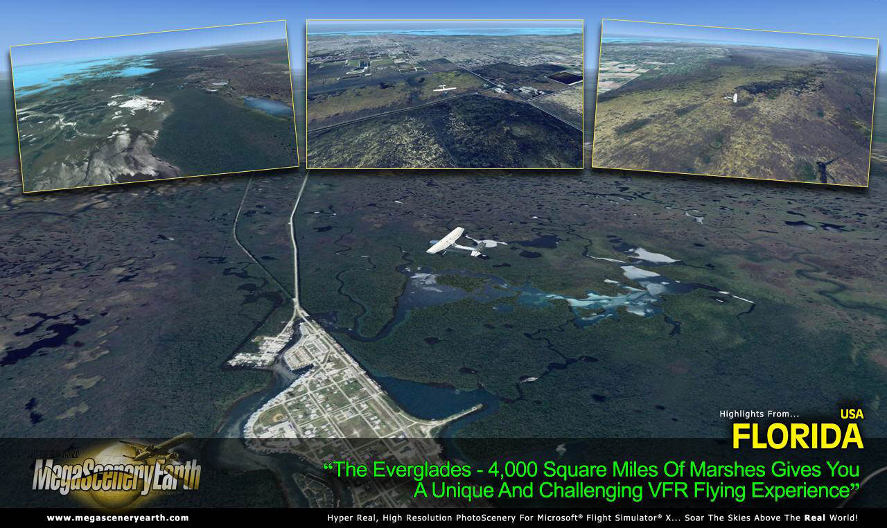 MegaSceneryEarth Florida Complete State Photoreal Scenery for FSX/P3D ...